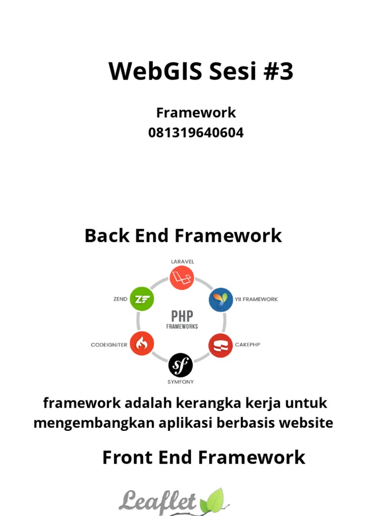Memahami Framework WebGIS | PDF