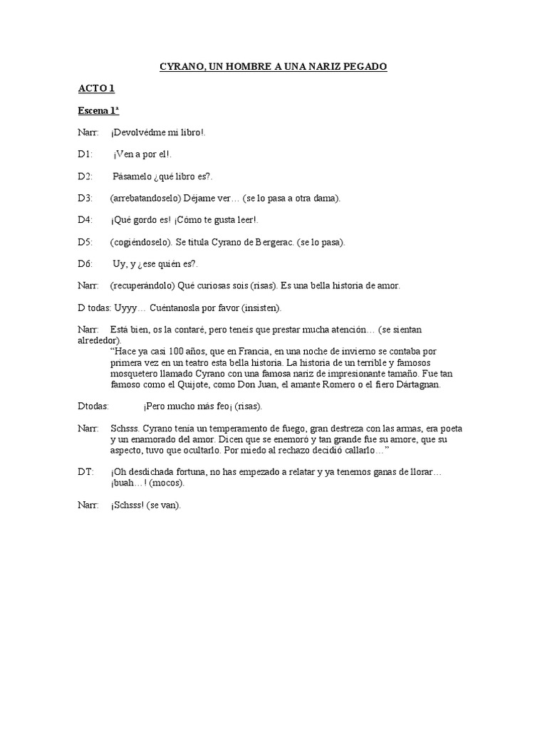 CYRANO | PDF | Amor