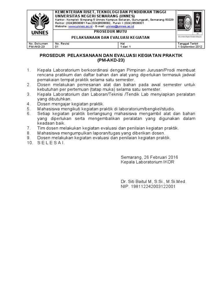 PROSEDUR Pinjam Alat Lengkap | PDF