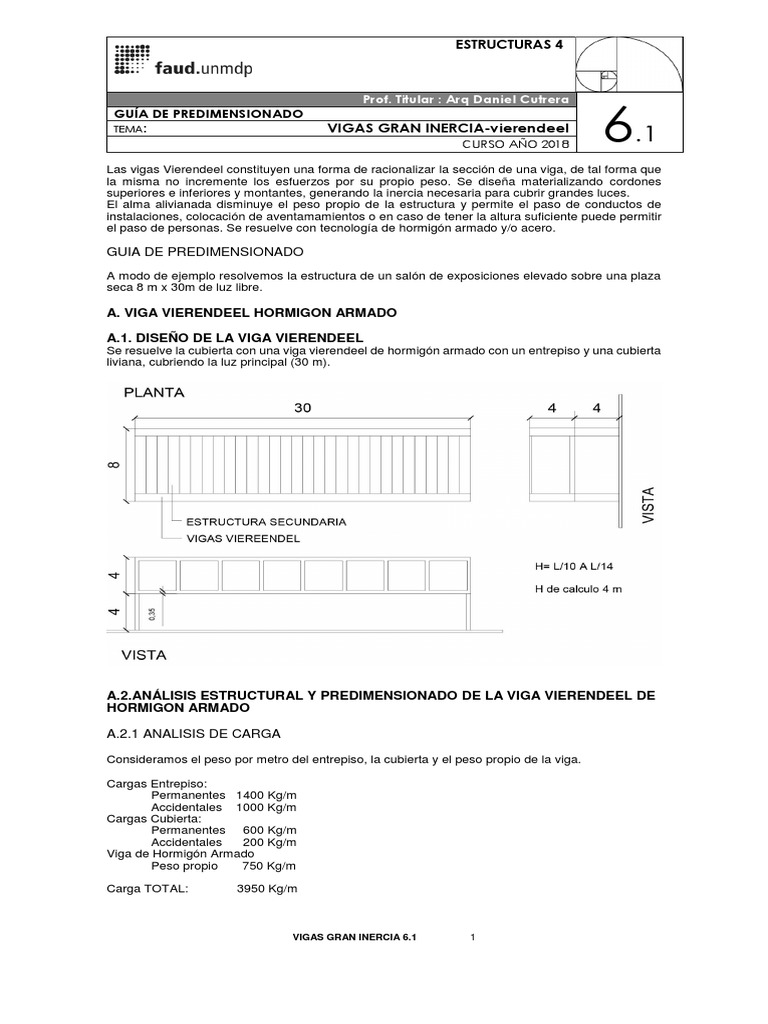 Vigas Vierendeel: Diseño y Verificación | PDF | Viga (Estructura ...