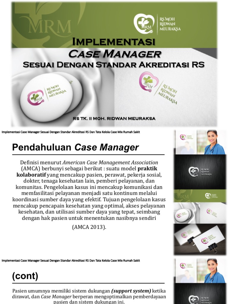 Implementasi: Case Manager | PDF | Bisnis | Kesehatan Holistik