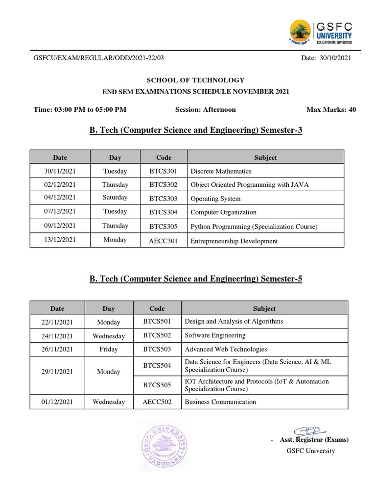 Btech Computer Science Pdf 