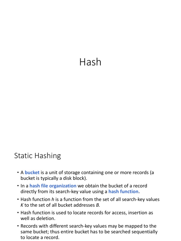 Hash | PDF