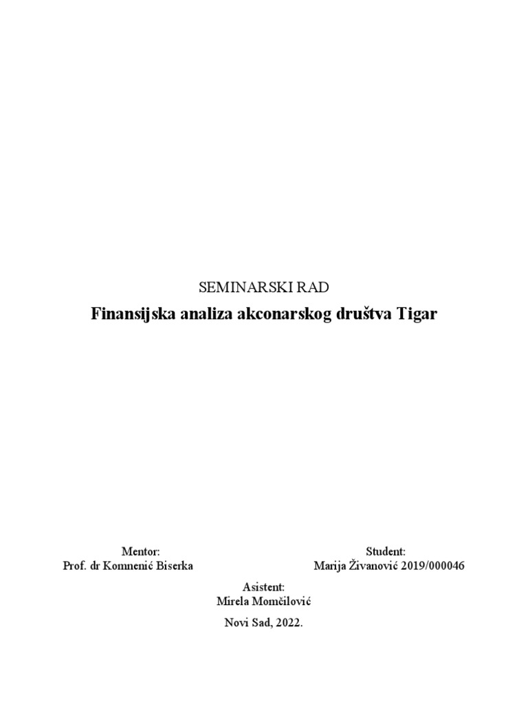 Seminarski Rad | PDF