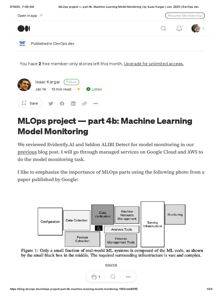MLOps Model Monitoring on Google Cloud Vertex AI | PDF | Machine Learning | Artificial Intelligence