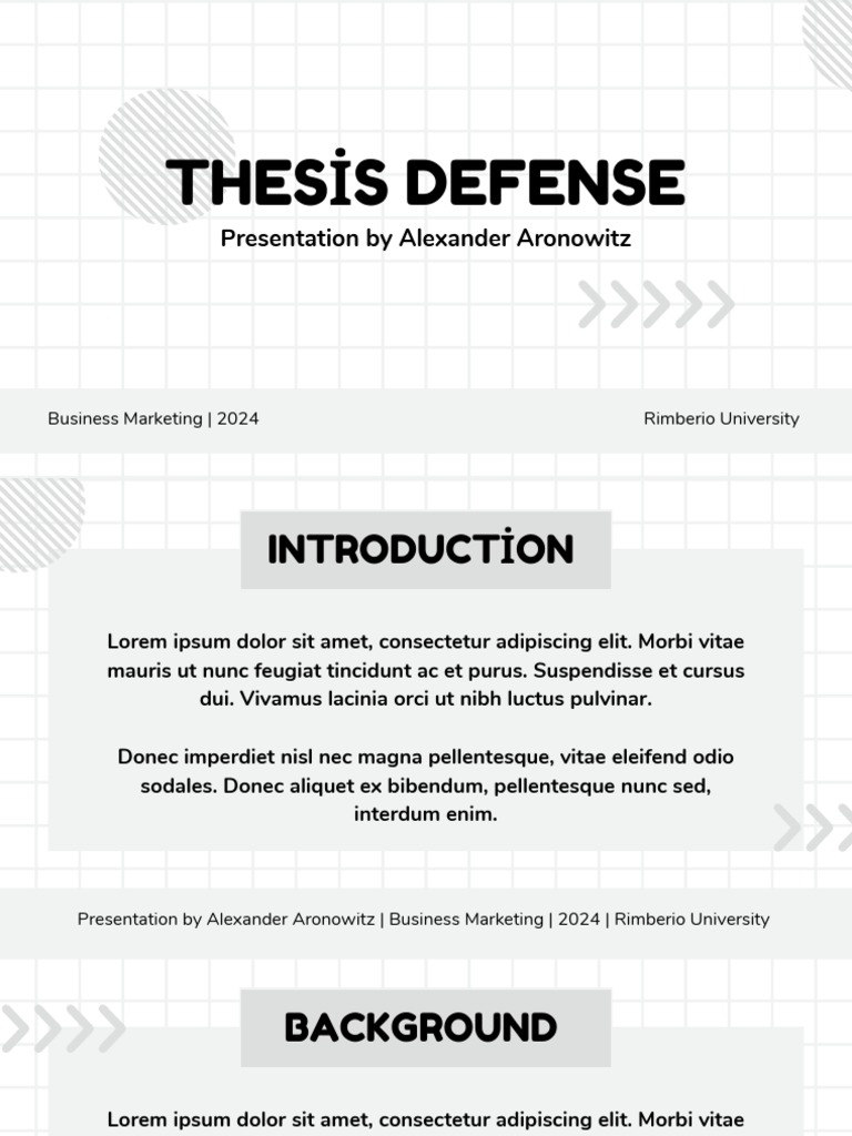 Gray White Simple Modern Thesis Defense Presentation | PDF