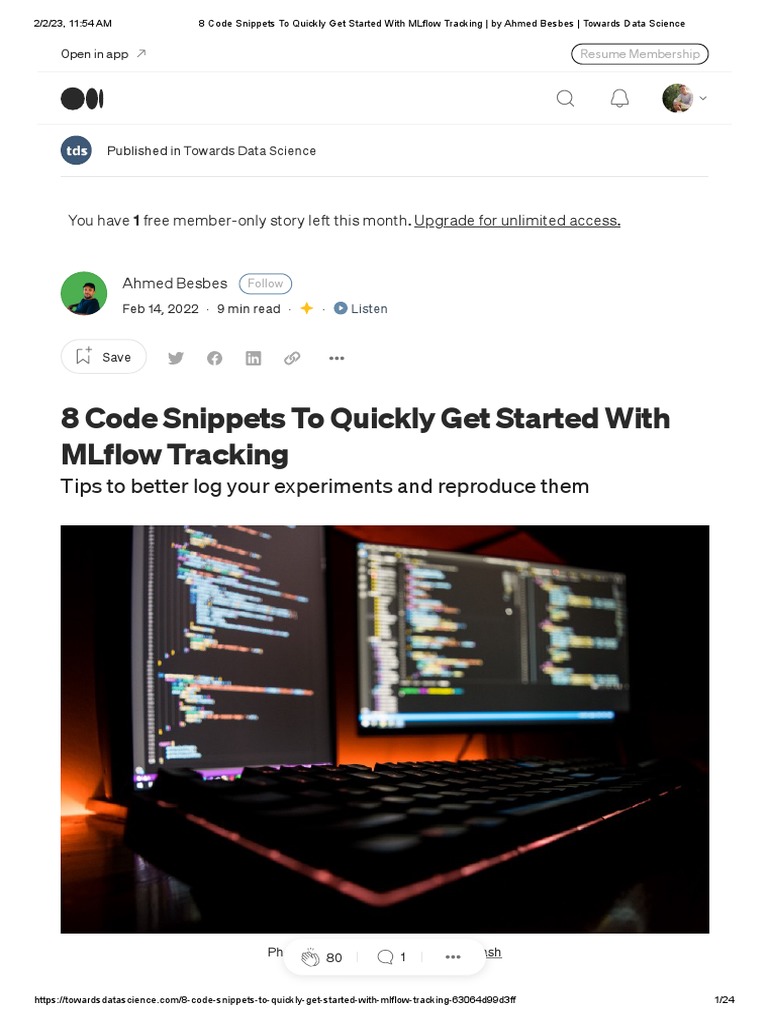 8 Code Snippets To Quickly Get Started With Mlflow Tracking: Tips To ...