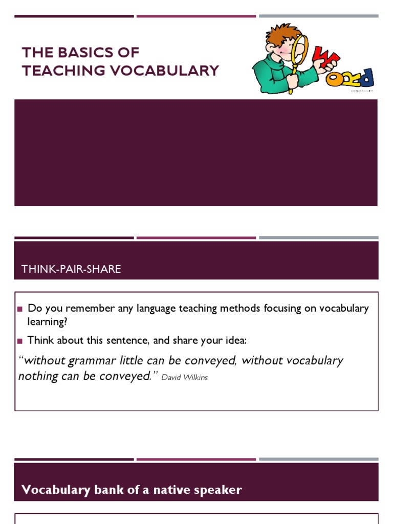 The Essentials of Teaching Vocabulary: Approaches, Word Selection, and ...