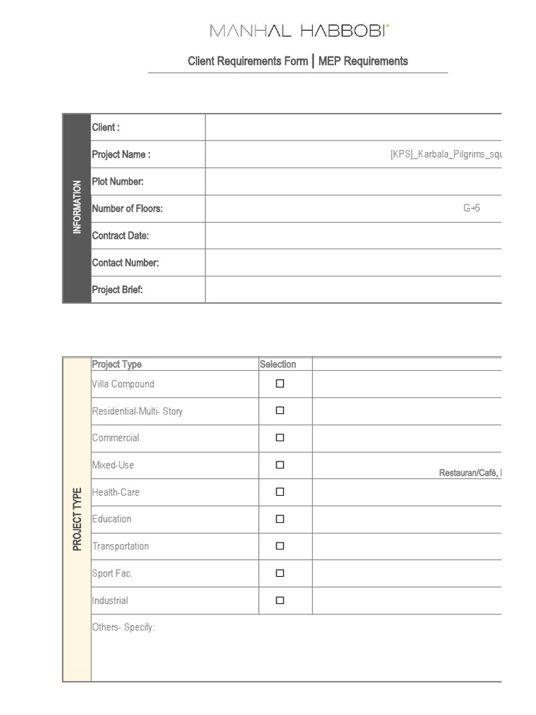 230313-MEP Client Requirement | PDF | Water Heating | Water