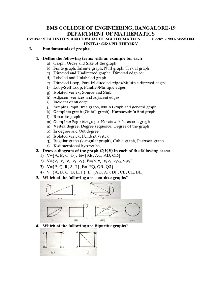 Bms College of Engineering, Bangalore-19 Department of Mathematics ...