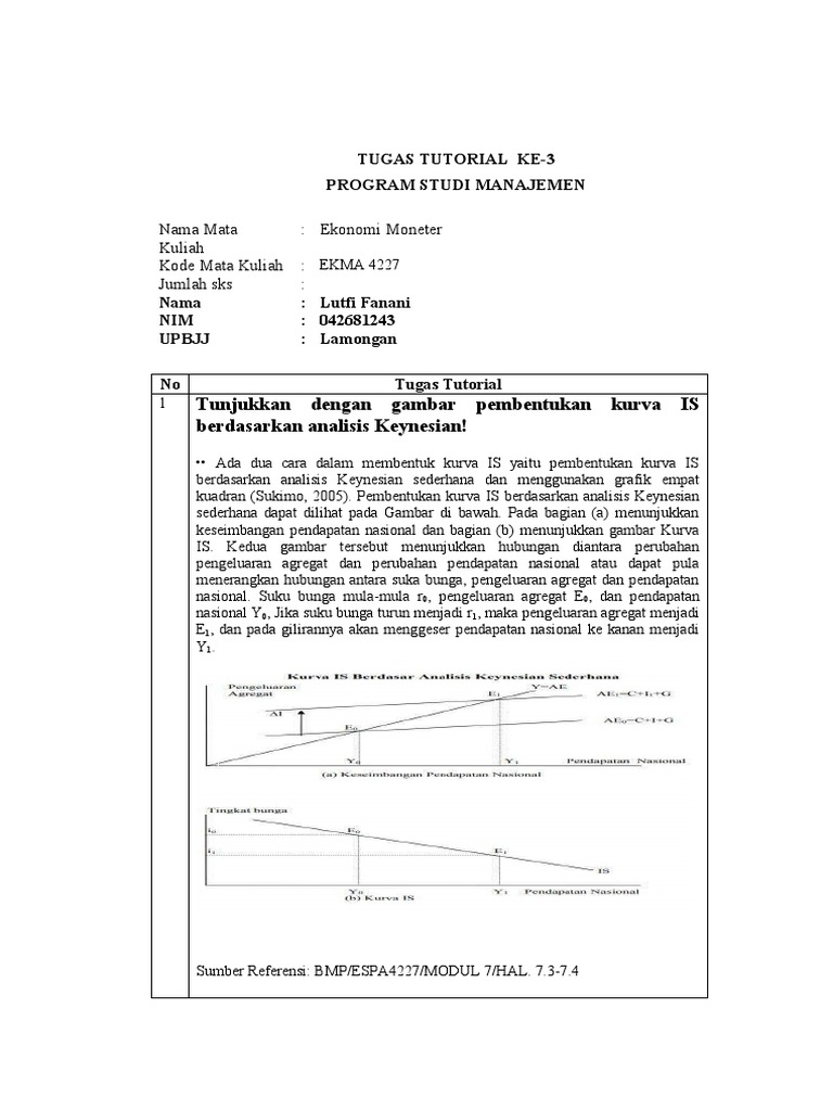 Tunjukkan Dengan Gambar Pembentukan Kurva IS Berdasarkan Analisis ...