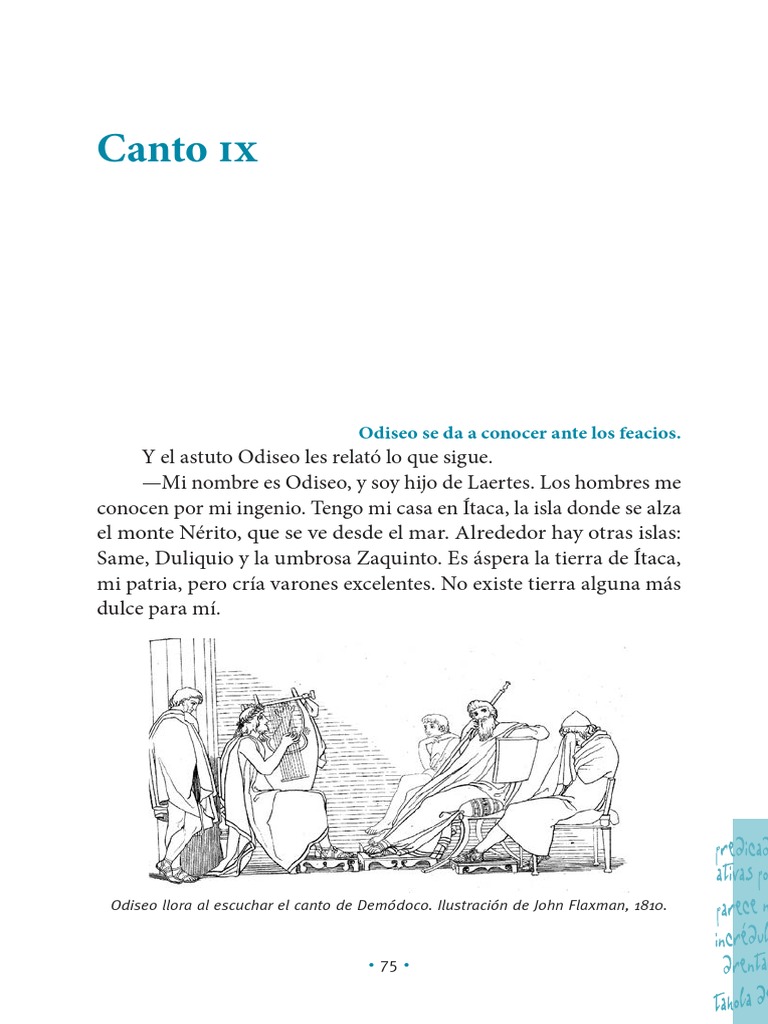 Canto Ix: Odiseo Se Da A Conocer Ante Los Feacios | Descargar gratis ...