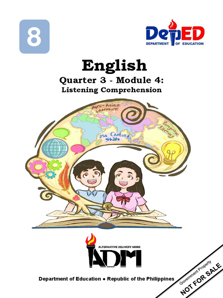 English8 q3 Mod4 ListeningComprehension - v2-EDITED | PDF | Communication | Poetry
