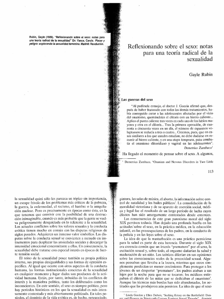 Gayle Rubin | PDF | Estudios de idiomas extranjeros