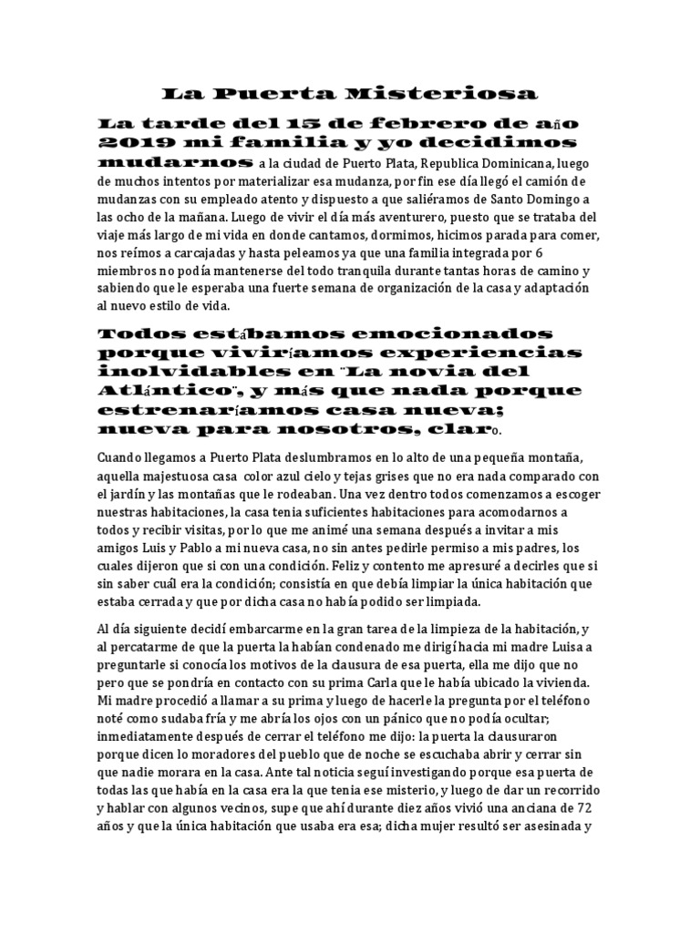 La Puerta Misteriosa PDF | PDF La Puerta Misteriosa PDF | PDF