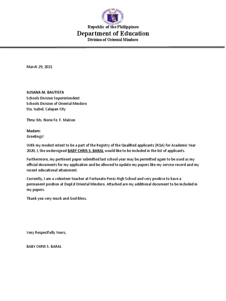 Letter of Intent-Baby | PDF