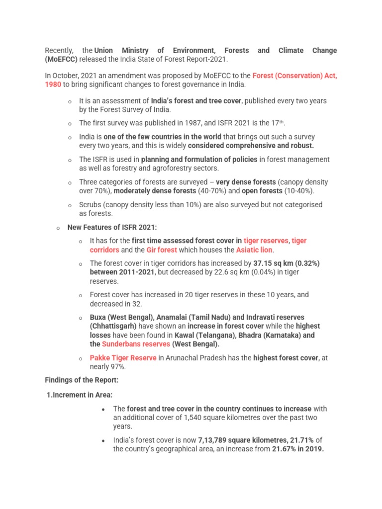 Forest (Conservation) Act, 1980 | PDF | Earth Sciences | Biogeography