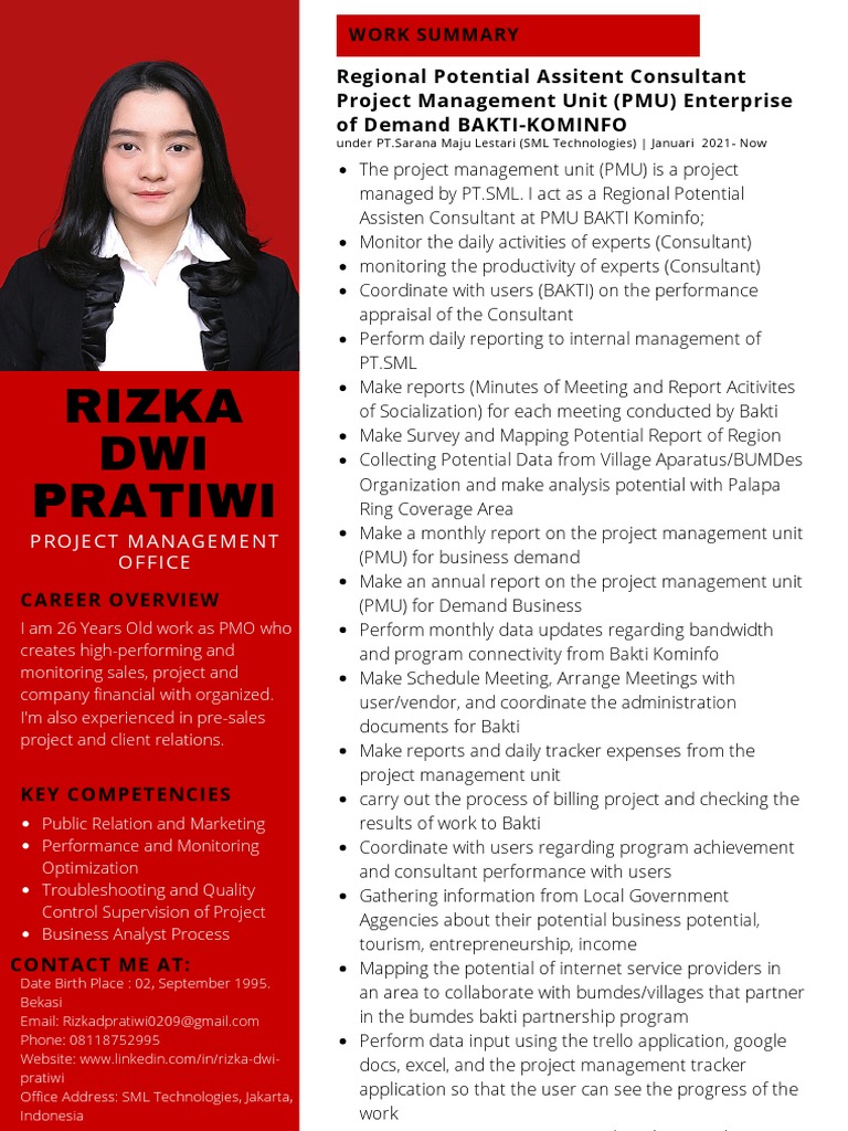 CV Rizka Dwi Pratiwi - 2022 | PDF | Taxes | Project Management