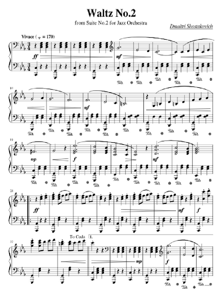 Shostakovich Waltz No.2 | PDF