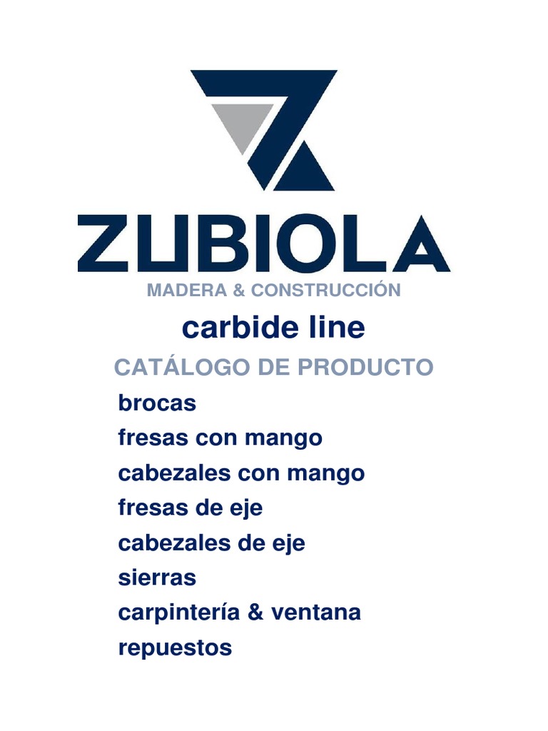 Carbide Line: Catálogo de Producto | PDF | Perforar | Equipo