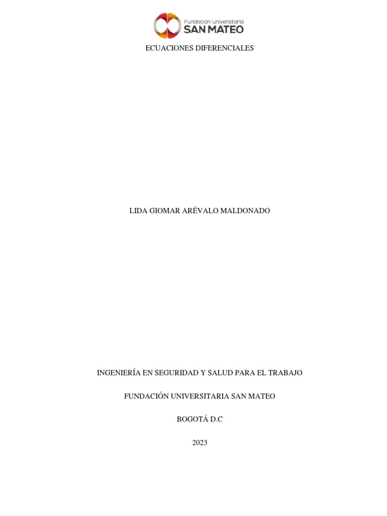 Foro3 EcuacionesDiferenciales | PDF