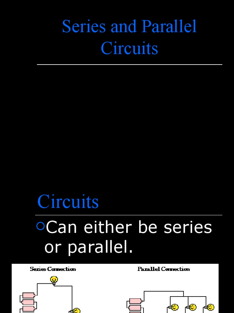 Series And Parallel Circuits Pdf Series And Parallel Circuits Electrical Resistance And
