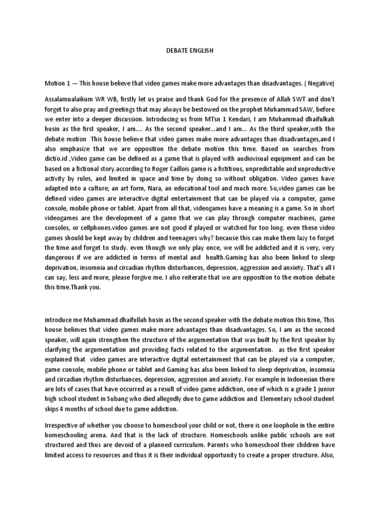 DEBATE ENGLISH-WPS Office | PDF | Entrepreneurship | Mother