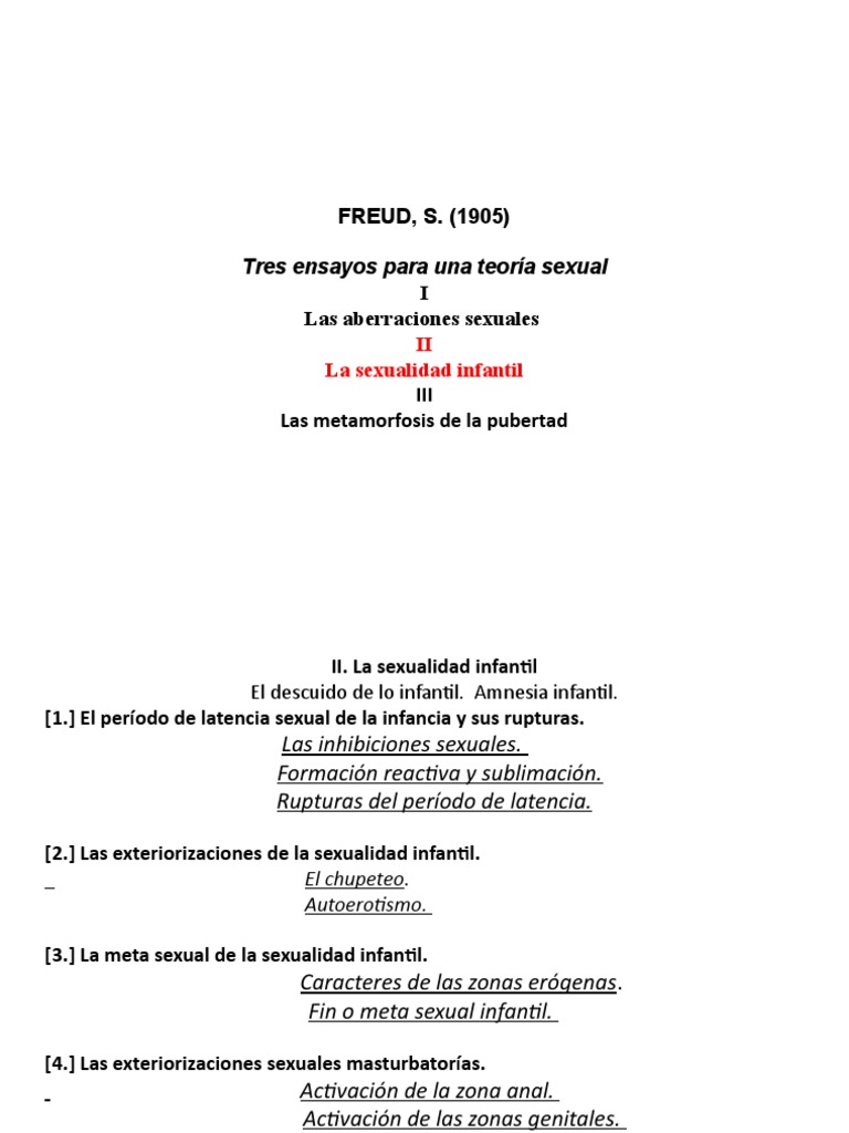 Ii La Sexualidad Infantil Pdf Masturbación Sicología