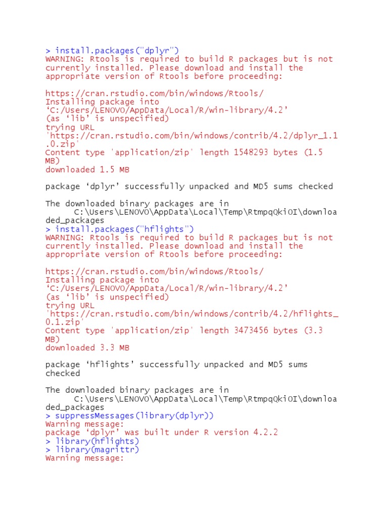 Data Science Using R | PDF | Computer File | Data Management