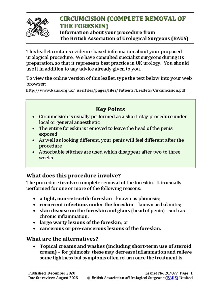 Circumcision | PDF | Surgery | Clinical Medicine