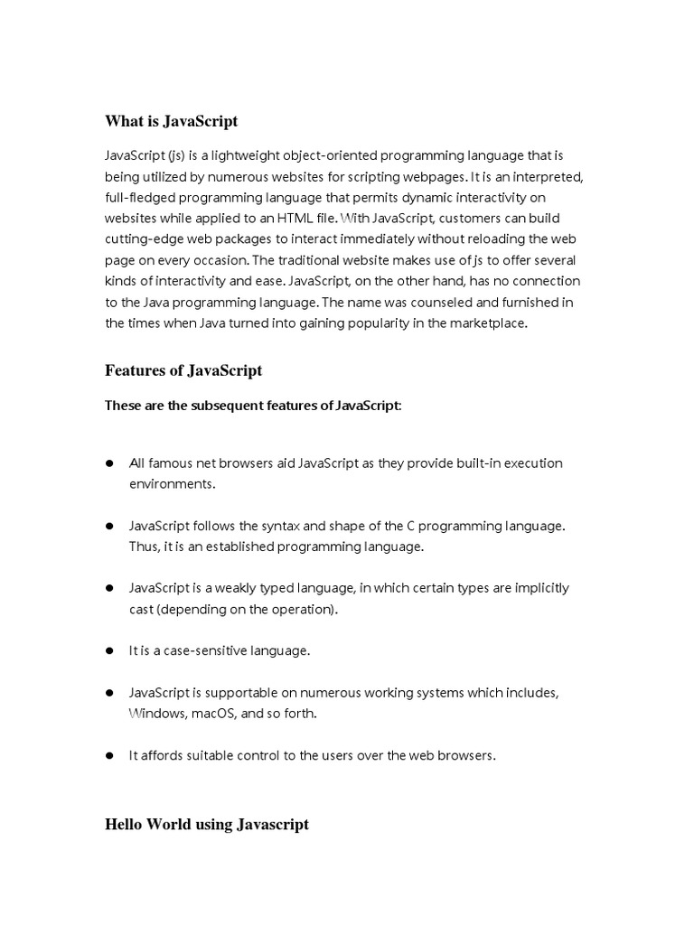 Java Script | PDF | Java Script | World Wide Web