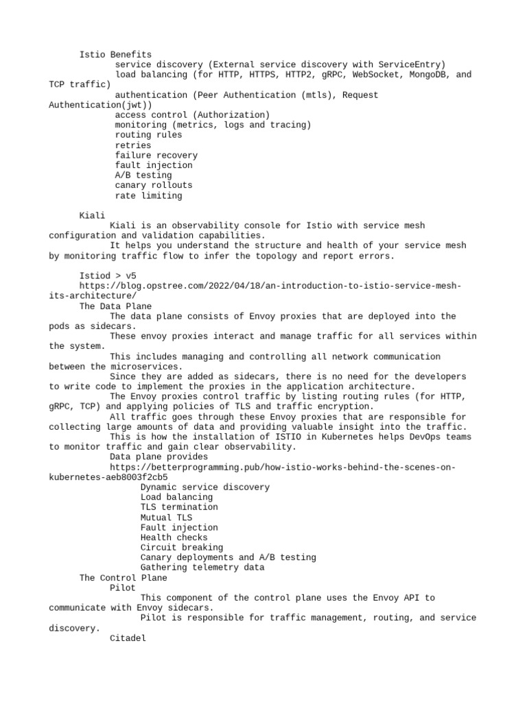 Istio | PDF | Proxy Server | Transport Layer Security