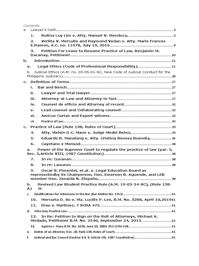 Ethics Review | PDF | Lawyer | Practice Of Law
