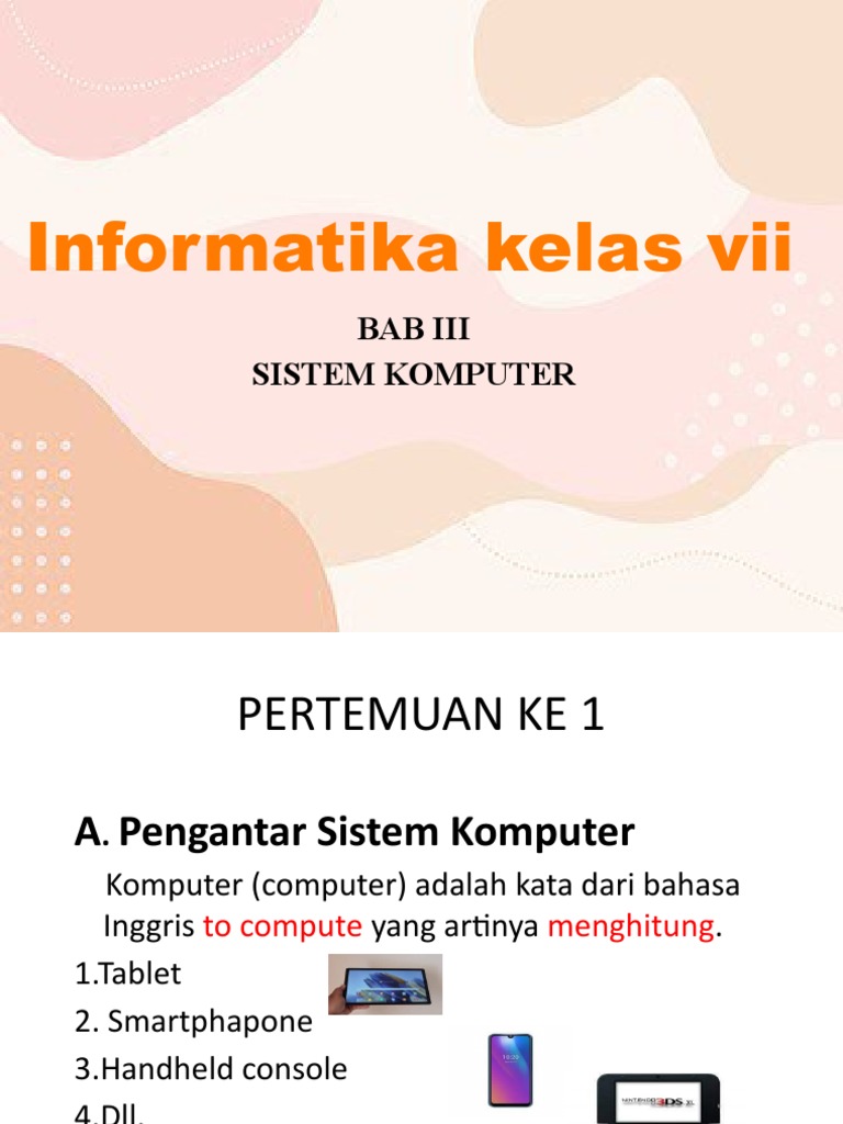 Materi Informatika KLS 7 (Semester Genab) | PDF | Komputer
