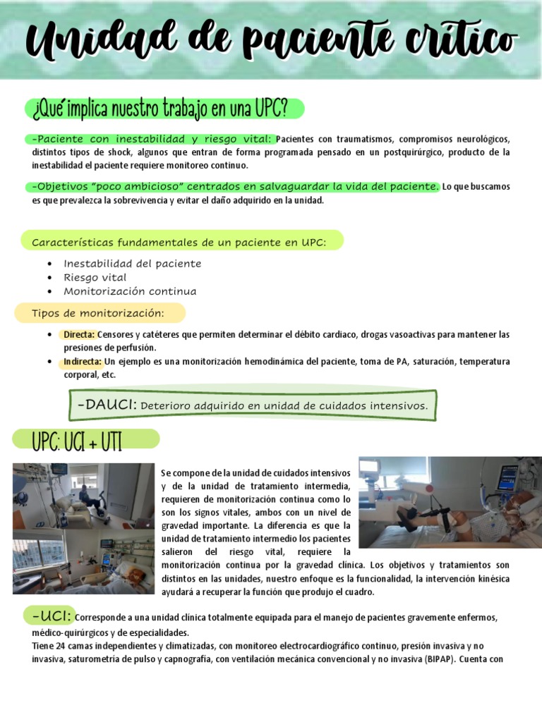Manejo del Paciente Crítico en UCI y UTI | PDF | Medicina de Cuidados ...