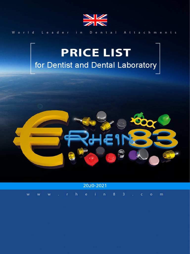 Rhein83 Price List ENG | PDF | Dental Implant | Screw