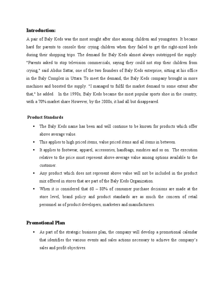 The Rise and Fall of Baly Keds Assignment | PDF | Sales | Retail