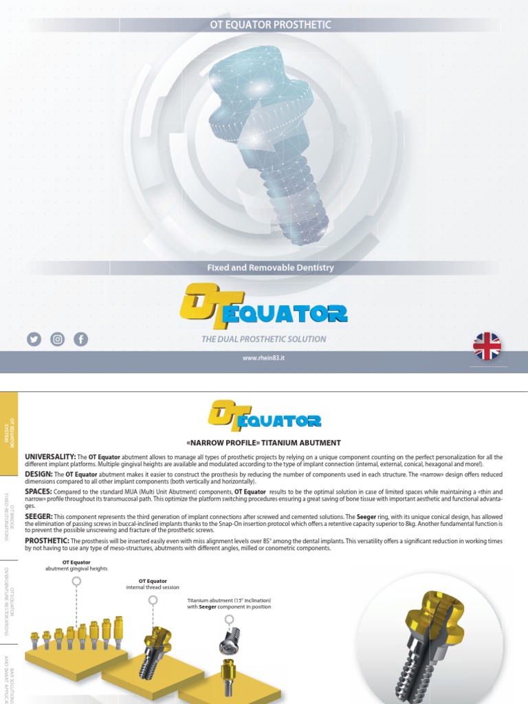 Ot Equator Prosthetic: Fixed and Removable Dentistry | PDF | Dental ...