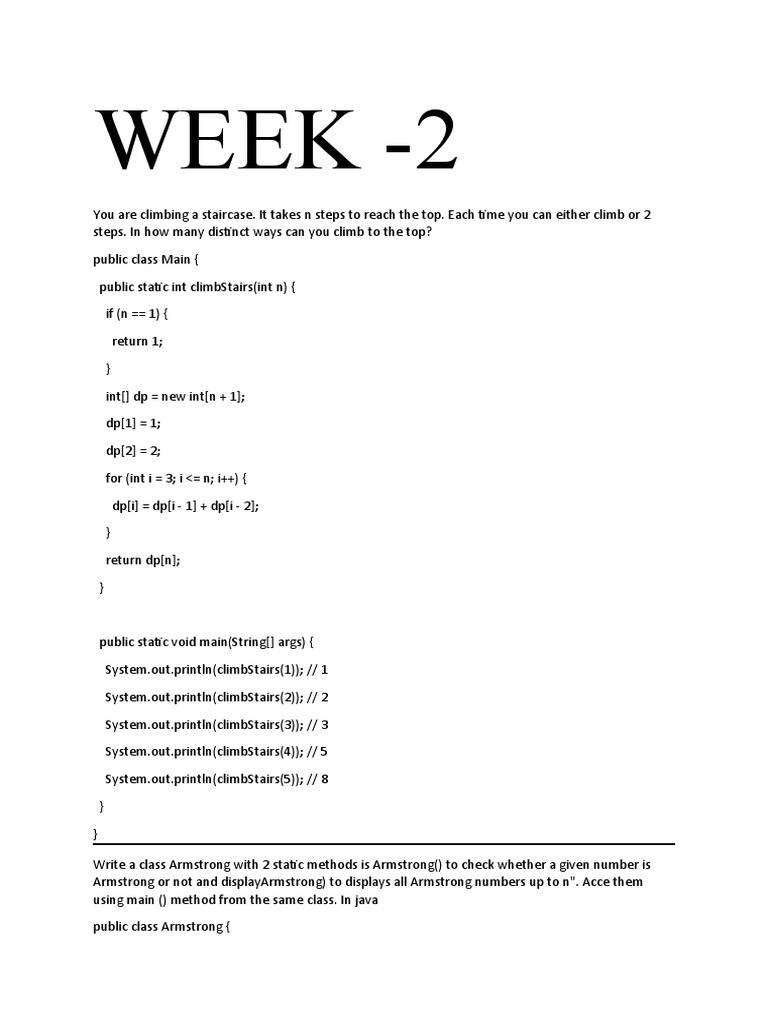Calculating Distinct Ways To Climb Stairs Through Dynamic Programming Pdf Computer Science