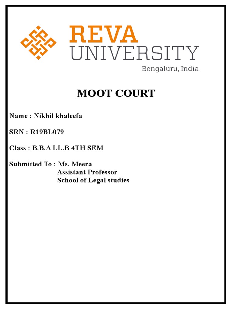 Moot Memorial | PDF | Acquittal | Reasonable Doubt