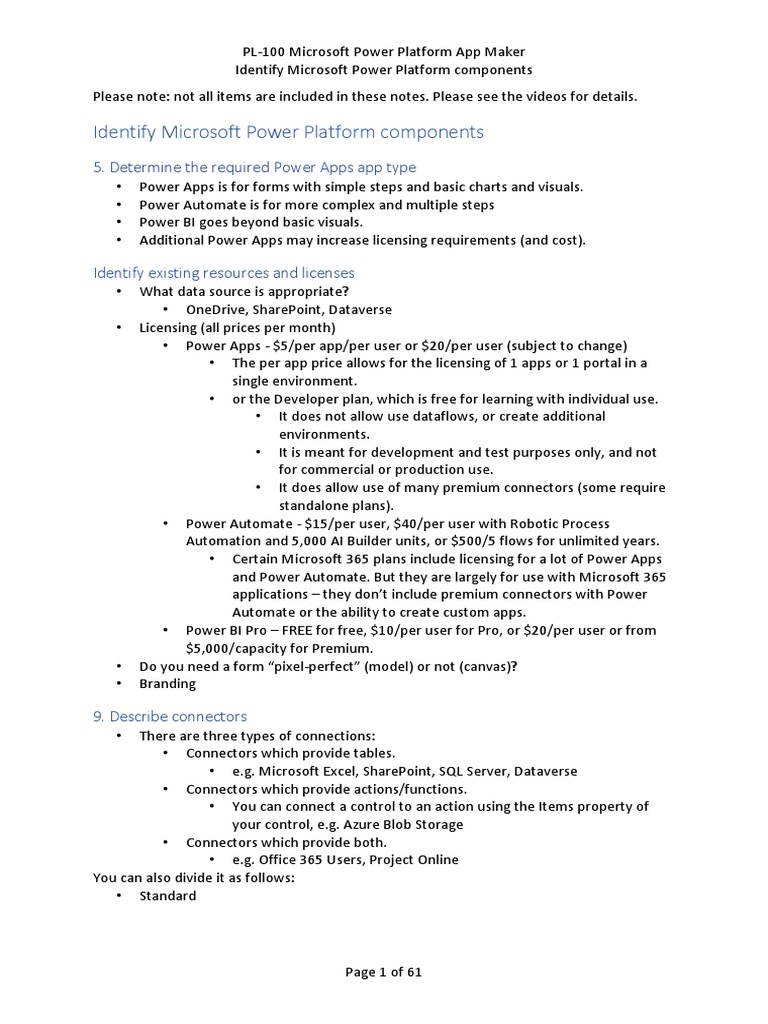 Microsoft Power Platform App Maker Guide | PDF | Mobile App | Microsoft ...