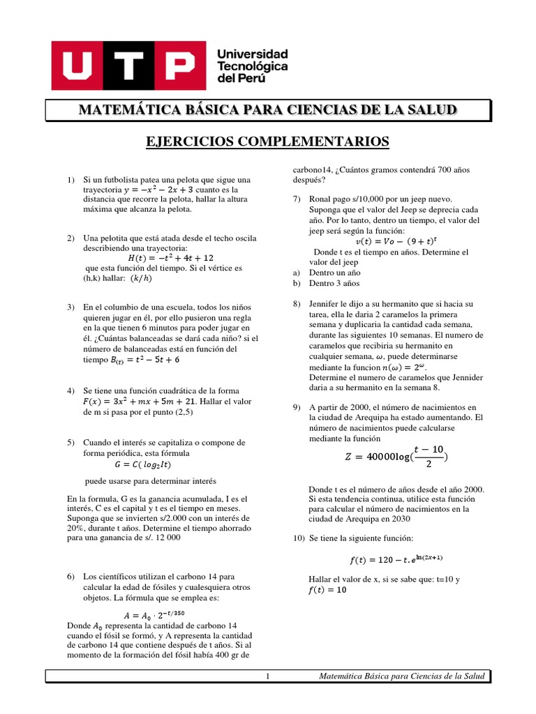 S14.s1 - Ejercicios de Repaso | PDF