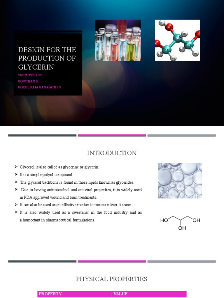 Review 1 Glycerin | PDF | Glycerol | Chemical Substances
