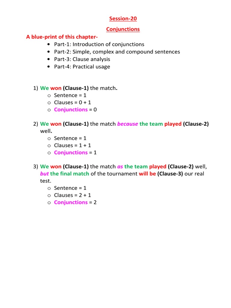 Conjunctions Guide | PDF | Semantics | Linguistics
