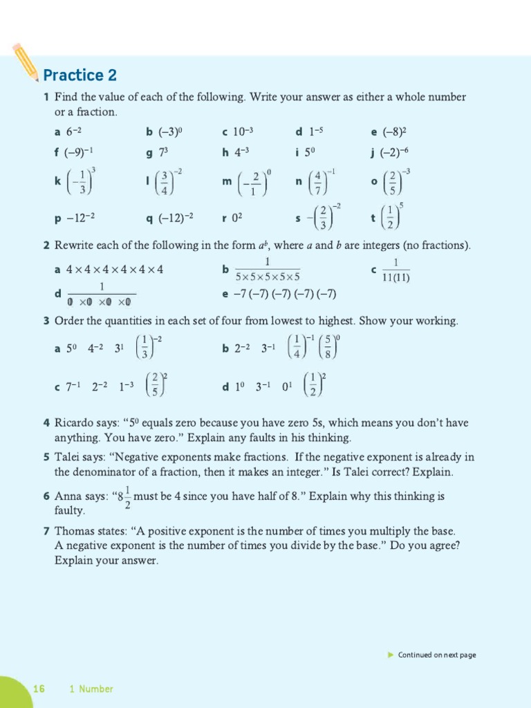 Practice 2 | PDF | Exponentiation | Numbers