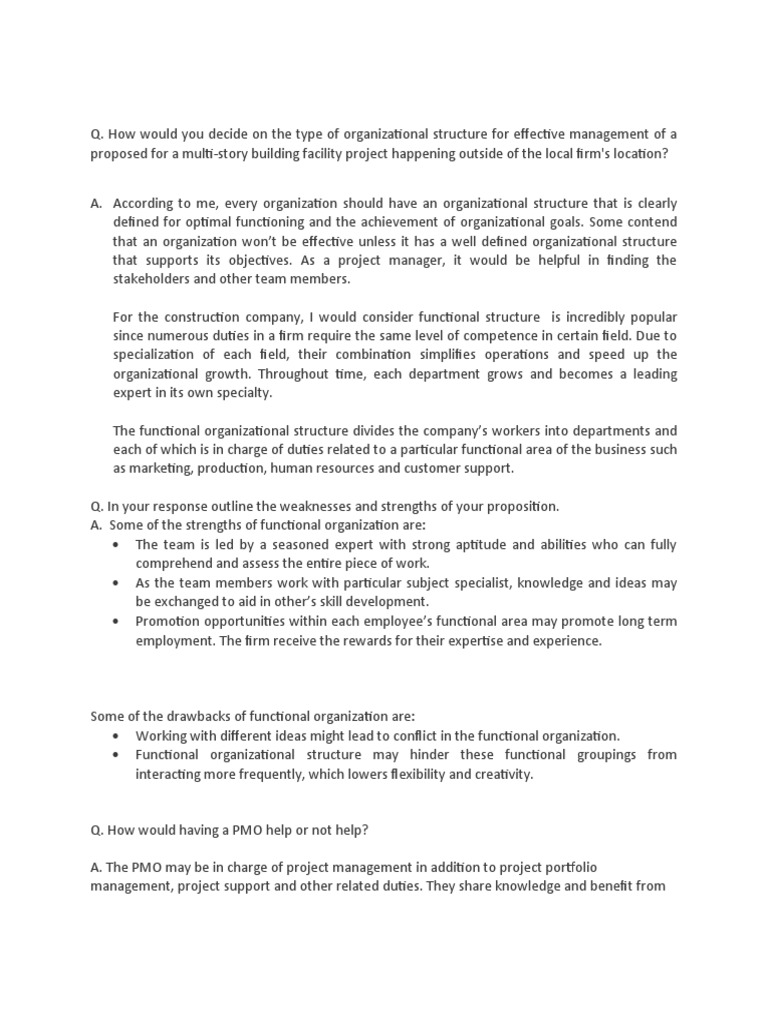 Organizatinal Structure Assignment | PDF | Organizational Structure ...