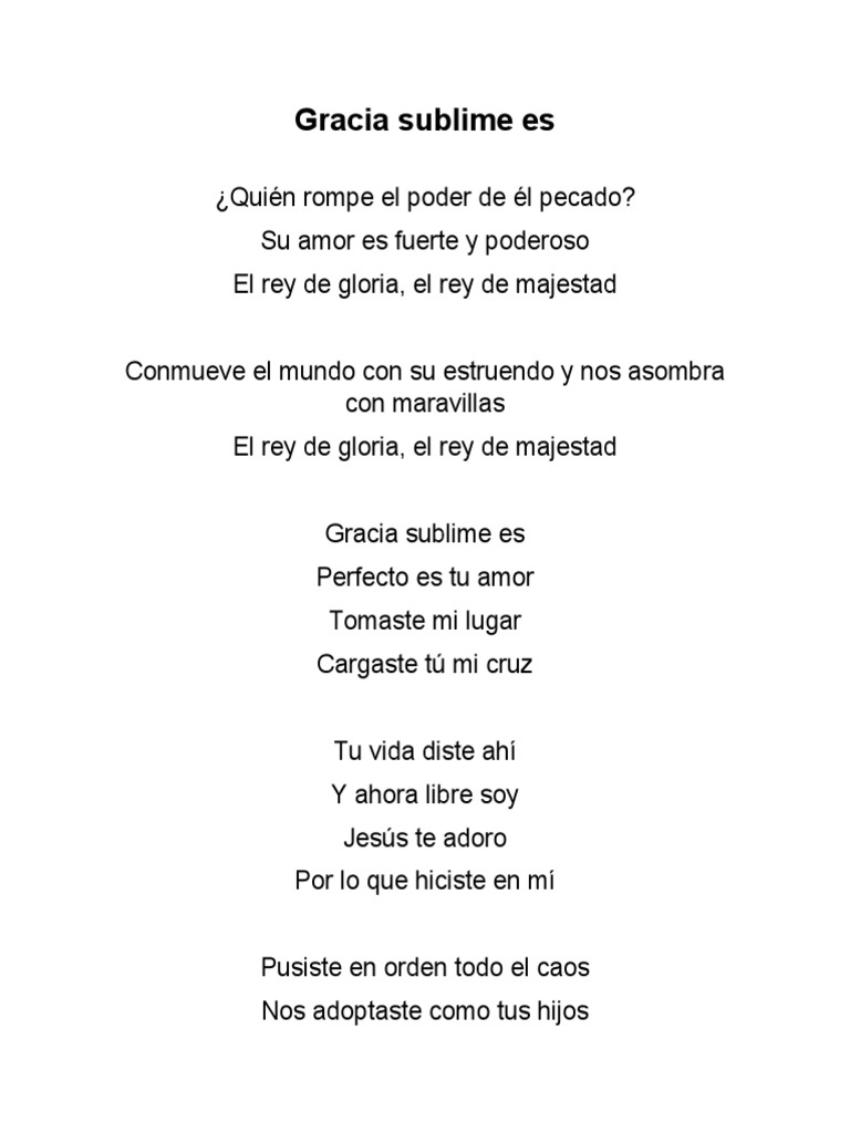 Gracia Sublime Es | PDF