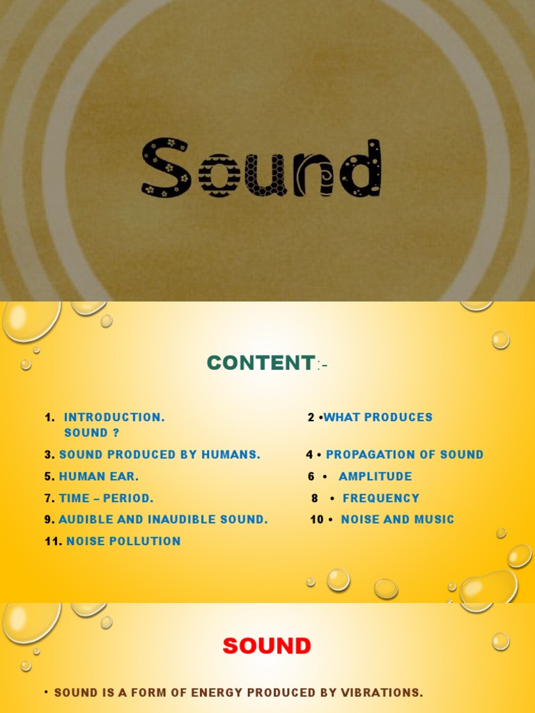 Navodaya Vidyalaya Samiti Chapter - Sound Class - Viii: BY Priyanka ...