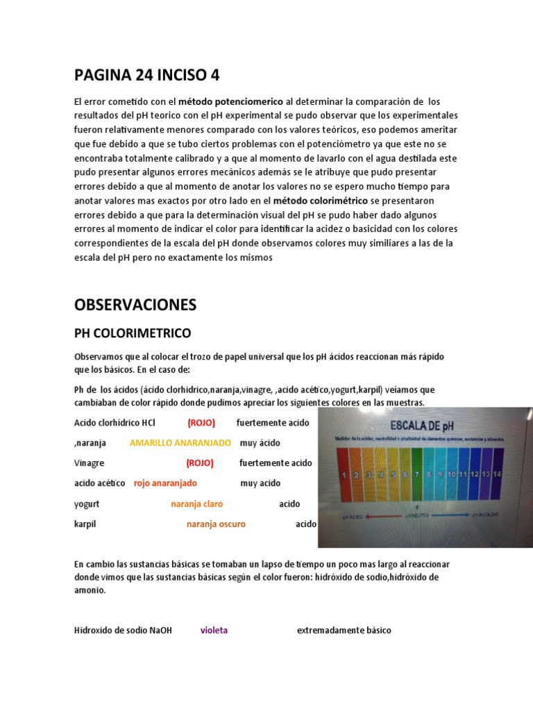 PH Informe | PDF | Ph | Ácido