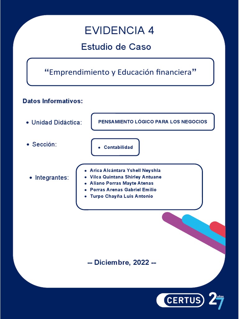 INFORME - Caso 4 | PDF | Bancos | Finanzas personales